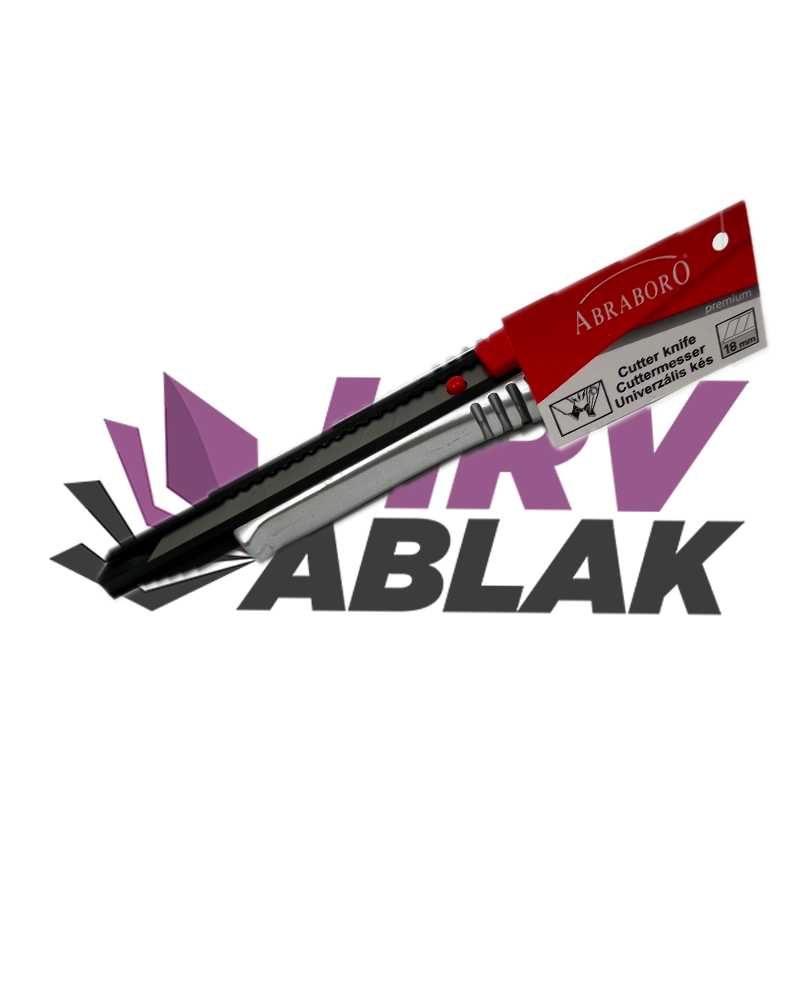Abraboro SILVER CUT fémházas univerzális kés (sniccer) 18mm-es - HRV ...