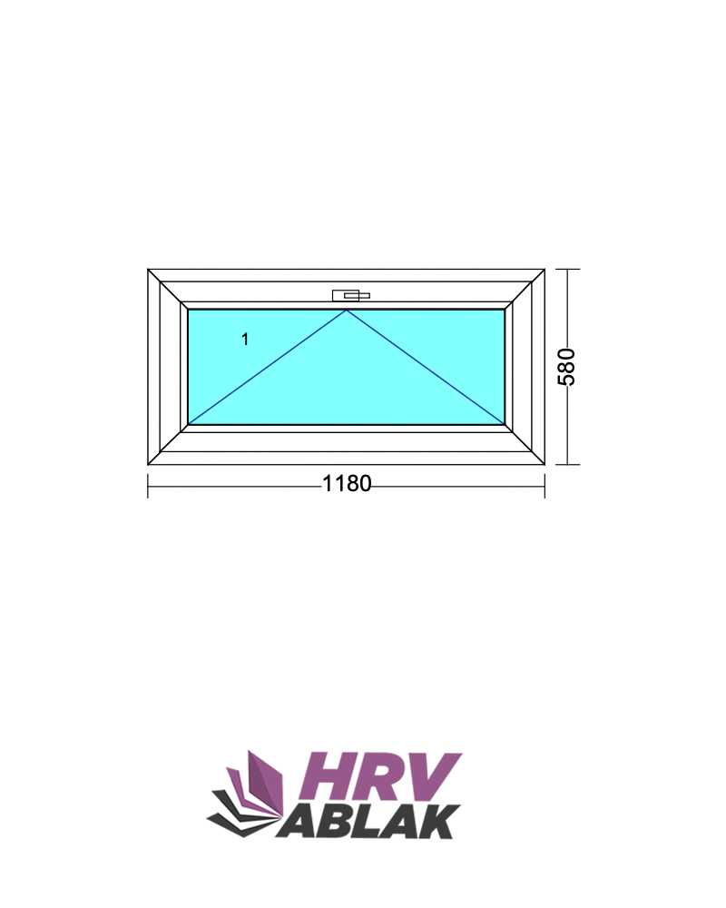 120x60 cm bukó ablak - HRV Ablak - A műanyag ablak webshop